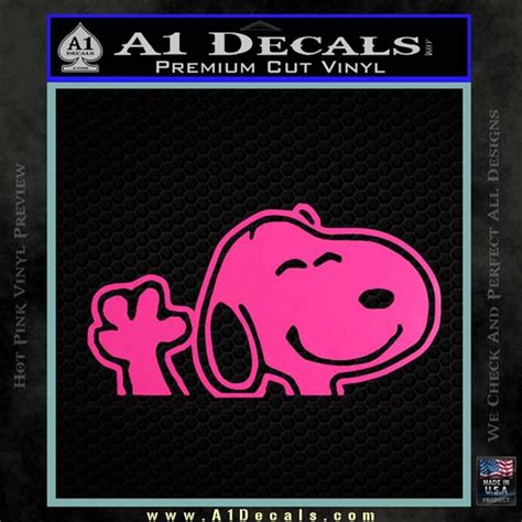 Snoopy Waving The Peanuts Decal Sticker Dn A1 Decals