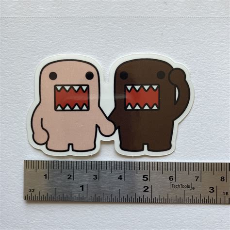 Domo Kun Love Sticker Etsy