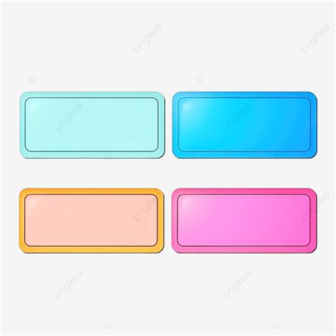 彩色可愛標籤姓名標籤貼紙 可愛的 卡片 貼紙png去背圖片素材免費下載，免摳圖設計圖案下載 Pngtree