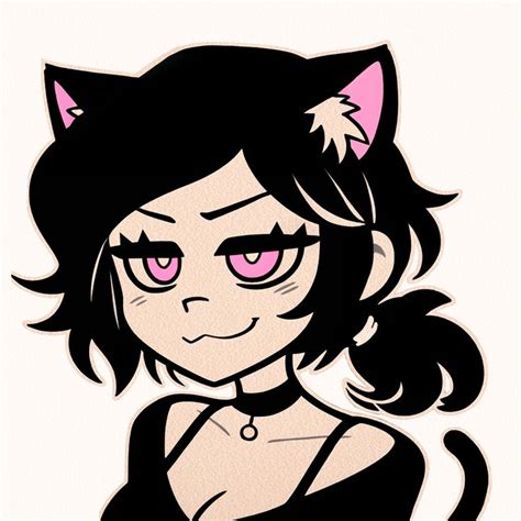 Catgirl Ashley Prints Romanticos Desenho Personagem Feminina