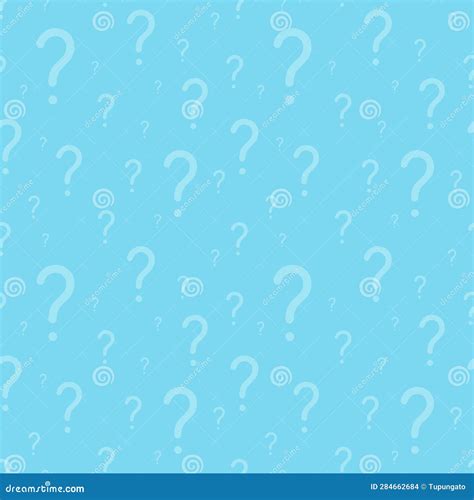 Subtle Blue Question Mark Seamless Vector Texture Stock Vector