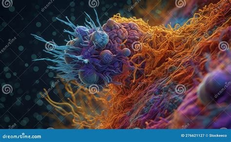 Hyper Realistic Detail Of B2 Adrenergic Receptor Communication Under