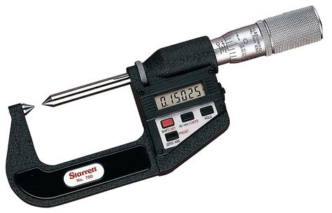 Starrett Digital Screw Thread Micrometer Operation Type Digital Range