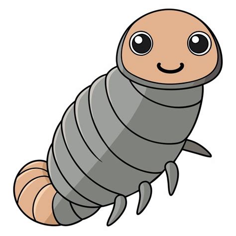 A Cartoon Drawing Of A Worm With A Face On It Premium Ai Generated Vector