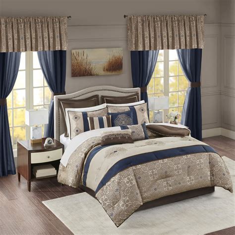Chic Home Ritz 20 Piece Comforter Set Color Block Bed In A
