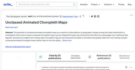 unclassed animated choropleth maps [scite report]