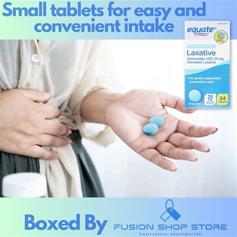 Equate Maximum Strength Sennosides Laxative Tablets 25mg 24 Count