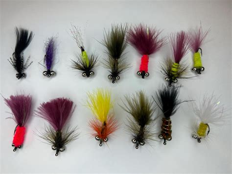 5 Pack Assorted Crappie Flies Etsy