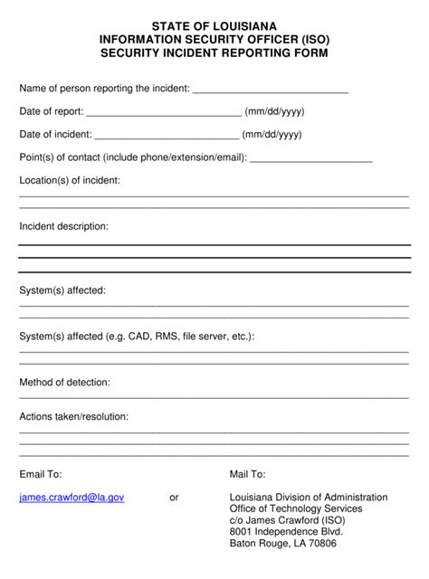 Iso 27001 Incident Report Template Iso 27001 Incident Report Template