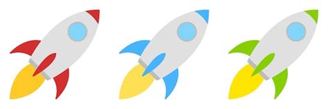 Premium Vector Rocket In Flat Style Isolated