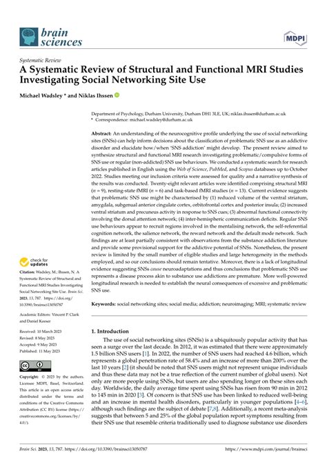 Pdf A Systematic Review Of Structural And Functional Mri Studies