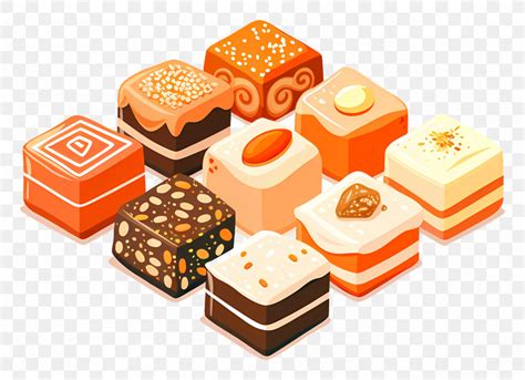 Mithai Assorted Chocolate Cubes In Cartoon Style Png 3228x2344px Mithai Assorted Chocolate