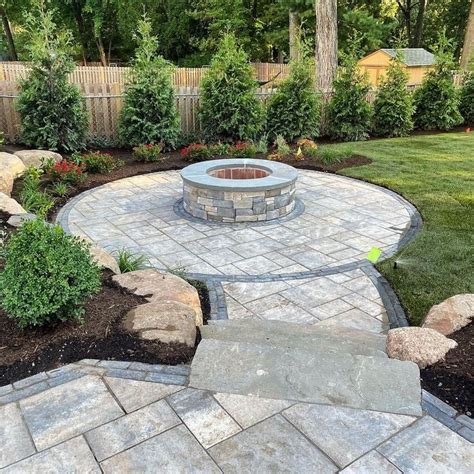 Paver Patio Ideas With Fire Pit At Zoe Trout Blog