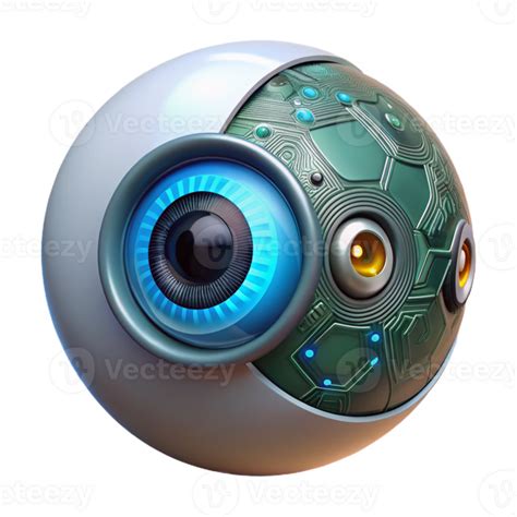 Dramatic Contemporary A Close Up Of A Bionic Eye Intricate 4k 59051229 Png