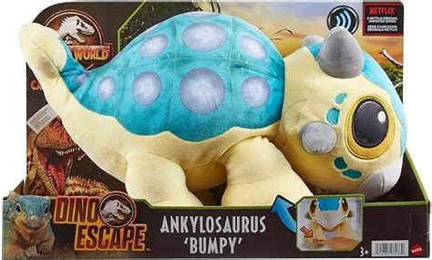 Jurassic World Camp Cretaceous Plush Dinosaur Ankylosaurus Bumpy With
