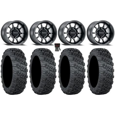 Method 409 15 Wheels Bk 43 30 Versa Cross V3 Tires Can Am Maverick
