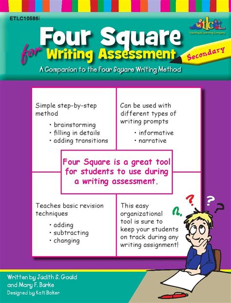 Four Square For Writing Assessment Secondary A Companion To The Four