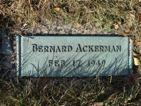 Bernard Ackerman 1949 1949 Homenaje De Find A Grave