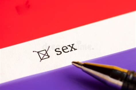 Checked Checkbox With Word Sex Questionnaire Concept Stock Image Image Of Lesbian Checklist