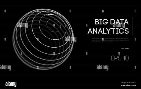 Big Data Analytics Sphere Black Background Business Black Design