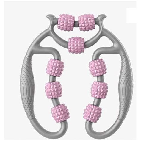 Round Leg Clamp 9 Wheel Muscle Roller Massage Suitable For Legs Neck
