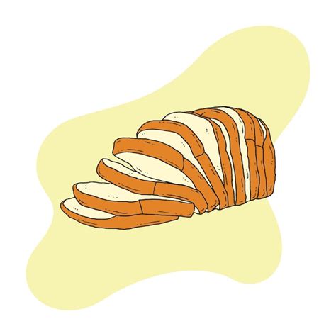 Premium Vector Lined Slices Of Bread