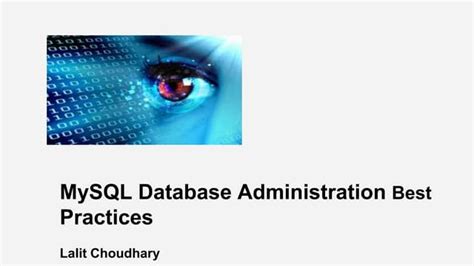 Mysql Dba Ppt