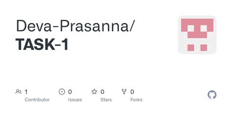 Github Deva Prasannatask 1