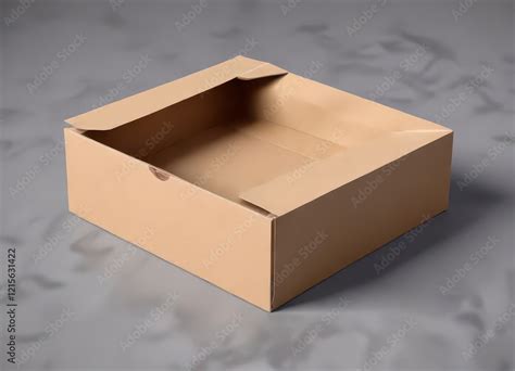 Стоковая иллюстрация Rigid Sleeve Box Die Cut Template Mock Up Vector