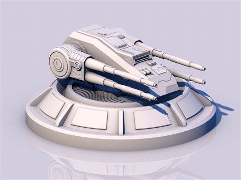 Star Wars Turbolaser Turret Halffoz