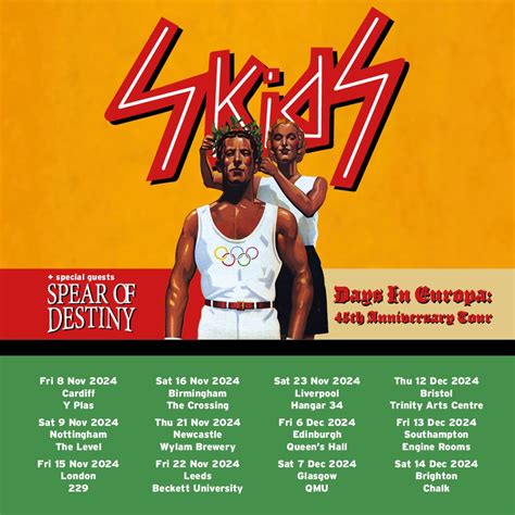 THE SKIDS 'Days in Europa' 45th Anniversary Tour - Hangar 34