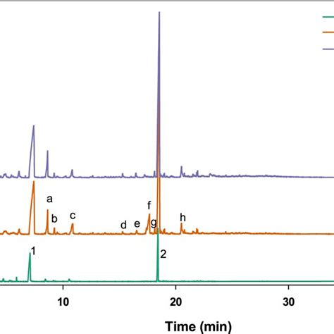Representative Gc Chromatography Peaks Representing A Guaiacol B