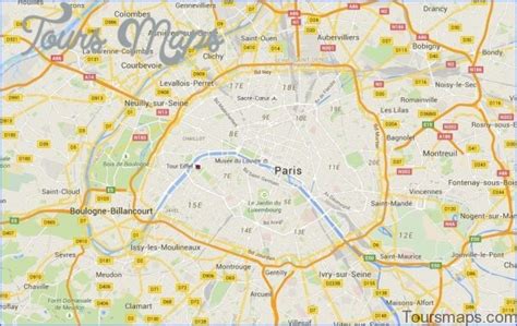 Paris Eiffel Tower Map