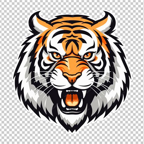 Premium Psd Bengal Tiger Mascot Logo