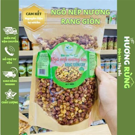 NgÔ NẾp NƯƠng TÍm Rang GiÒn Cay Ngô Cay Điện Biên Gói 500g Shopee