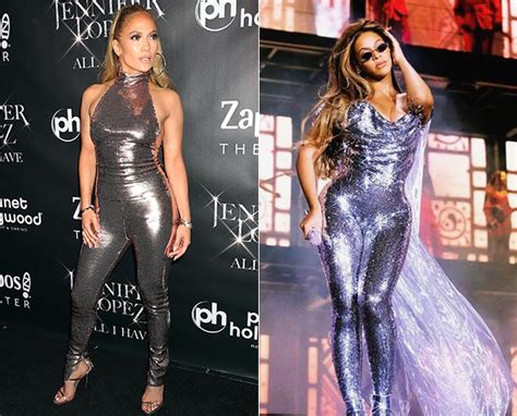 Beyonces Sequin Bodysuit — On Stage Like Jennifer Lopez In Sequins