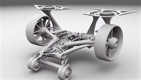 Premium Ai Image A Close Up Of A Model Of A Vehicle With A Propeller Generative Ai