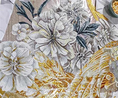 Bespoke Golden Peacock Mosaic Art In California Mec Bespoke Luxury