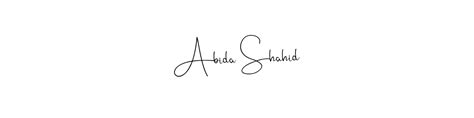 90 Abida Shahid Name Signature Style Ideas Good E Sign