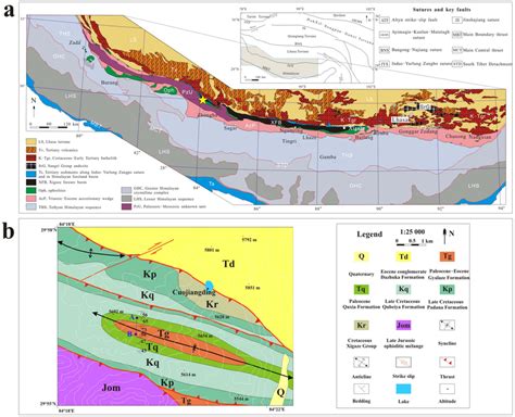 Sketches Of Geology And Sampling Location For This Study A