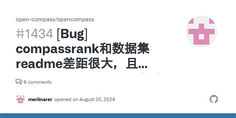 Bug Compassrank和数据集readme差距很大，且compassrank的配置文件无法获取 · Issue 1434