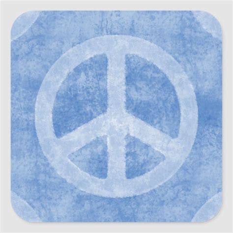 Faded Blue Peace Sign Sticker Zazzle Sticker Sign Stickers Custom