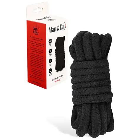 Adam And Eve Bondage Rope 3 Metre 10 Feet Black Bondage Rope 3