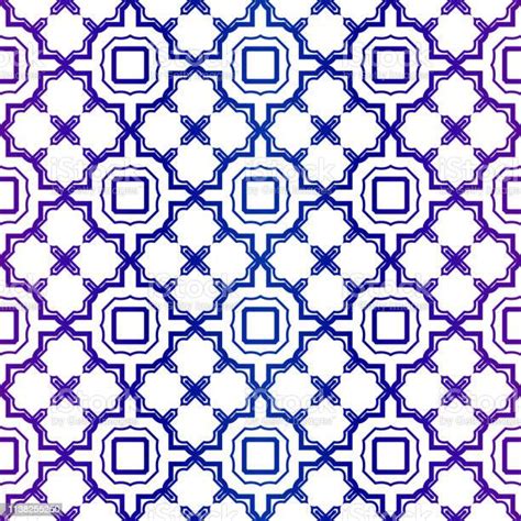 추상적인 기하학적 스타일 추상 벡터 원활한 패턴입니다 샘플 그림 및 선 반복 현대 인테리어 디자인 벽지 섬유 산업 보라색 그라데이션 색 0명에 대한 스톡 벡터 아트 및 기타