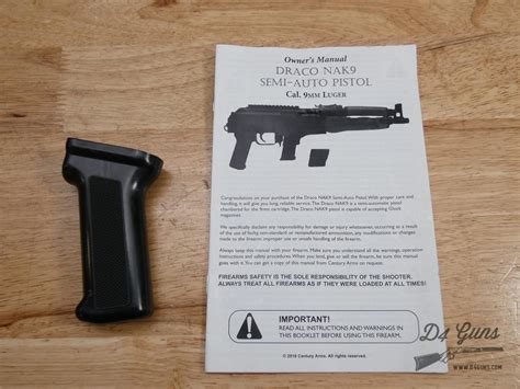 Century Arms Draco Nak9 9mm Nak 9 Cai Ak Pistol Manual And 2