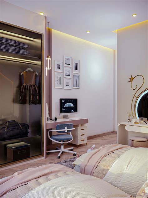 Girls Bedroom Interior Design On Behance