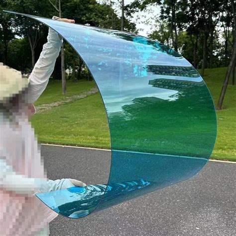 Blue Polycarbonate Roofing Sheet Lightweight Clear Acrylic Plastic