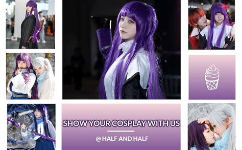 Half And Half Fer N Cosplay Wig 29 Long Straight Anime