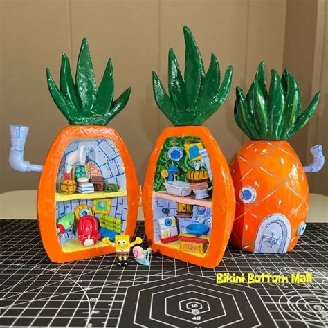 Spongebob Pineapple House Clay Ornament