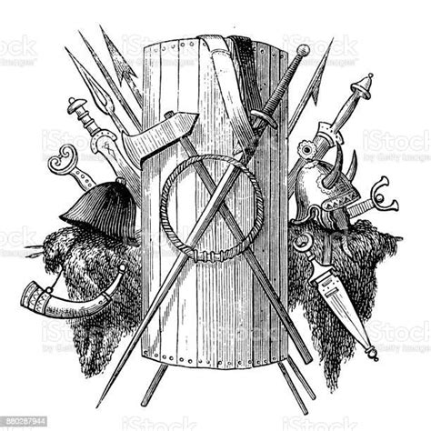 Peralatan Tentara Barbar Ilustrasi Stok Unduh Gambar Sekarang Biadab Peran Sosial Hitam